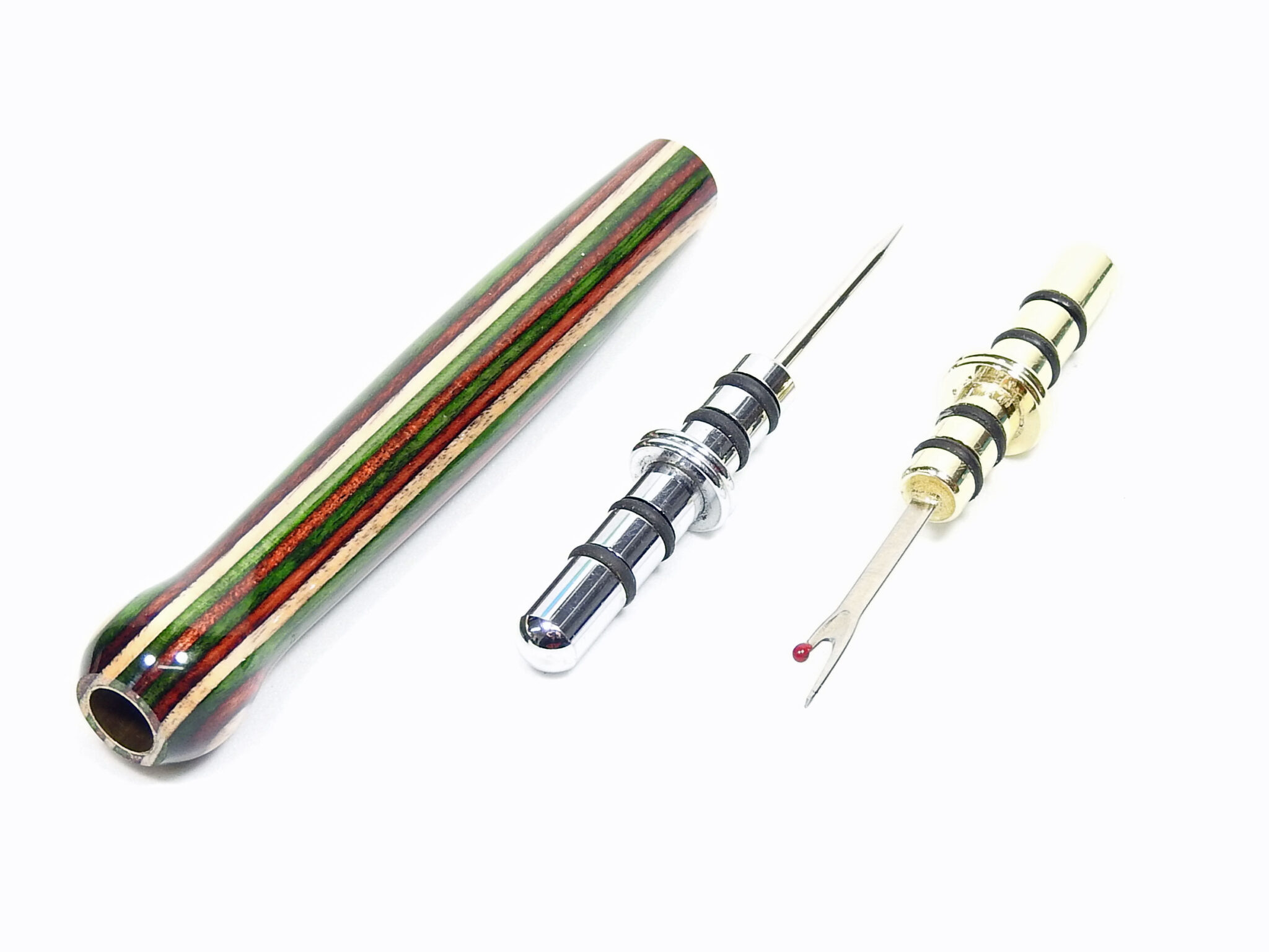 Handmade Seam Ripper and Sewing Awl in Irish Cream Coffee Wood Laminate ...