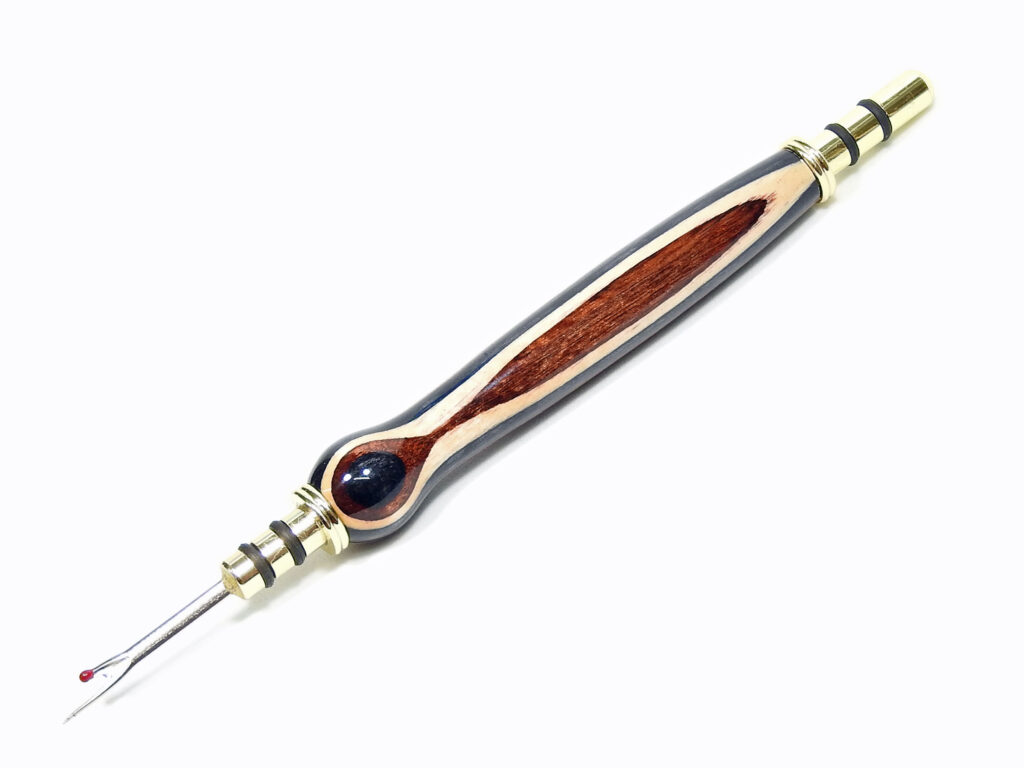 Handmade Seam Ripper and Sewing Awl in Irish Coffee Cream Black Wood ...
